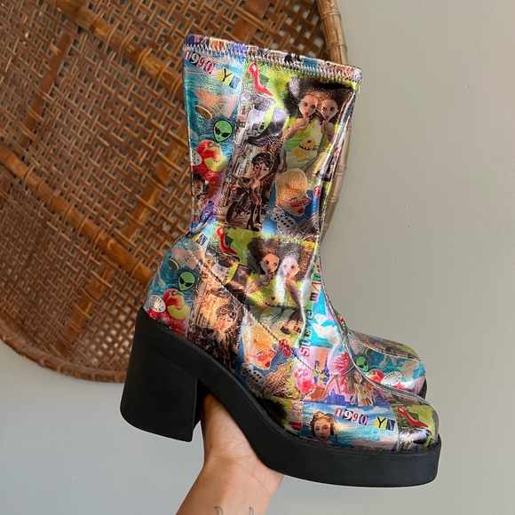 Steve Madden | Shoes | Steve Madden Klayton Boot Comic Print | Poshmark